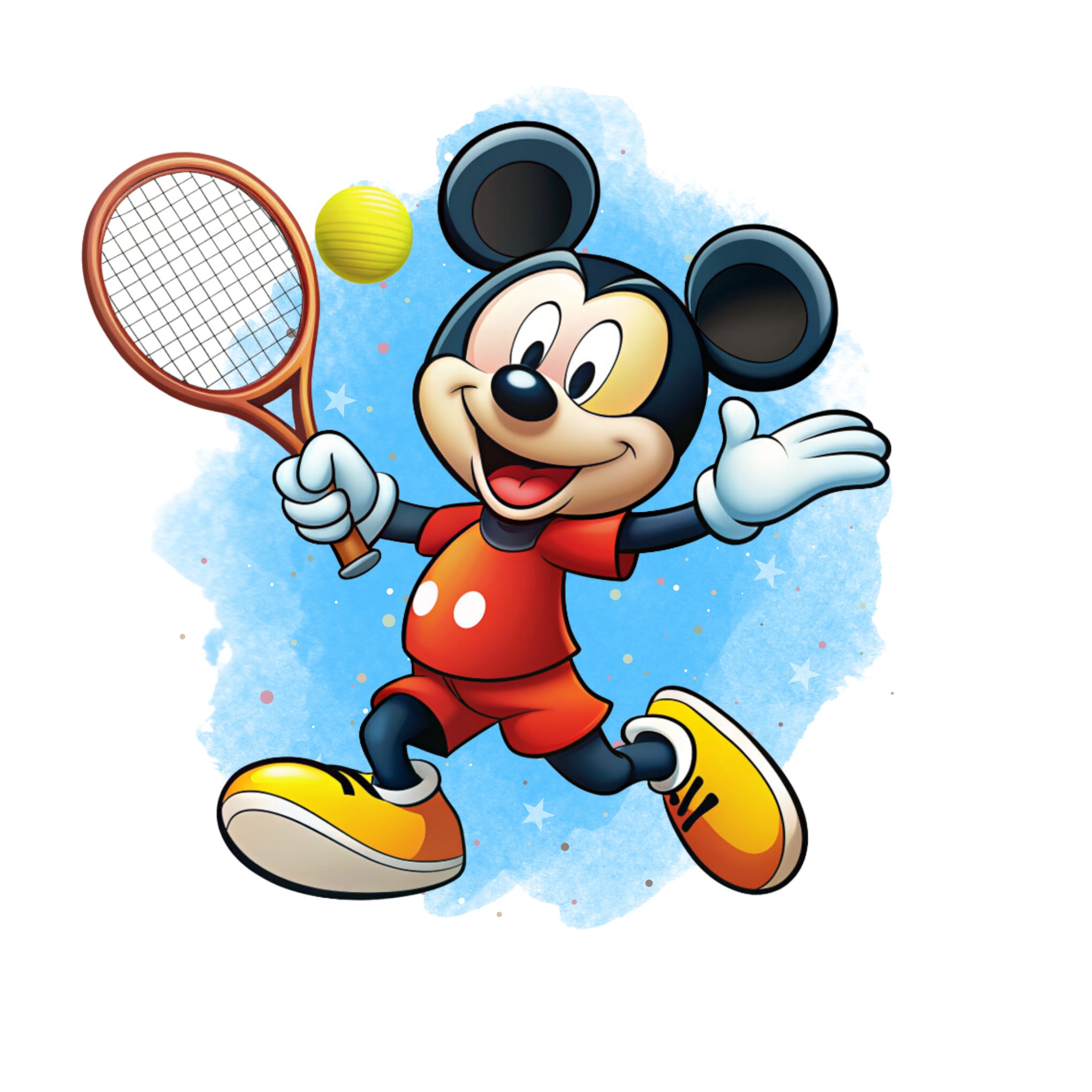 Mickey Mouse Watercolor Background, Mickey Mouse Png Clipart, Mickey ...