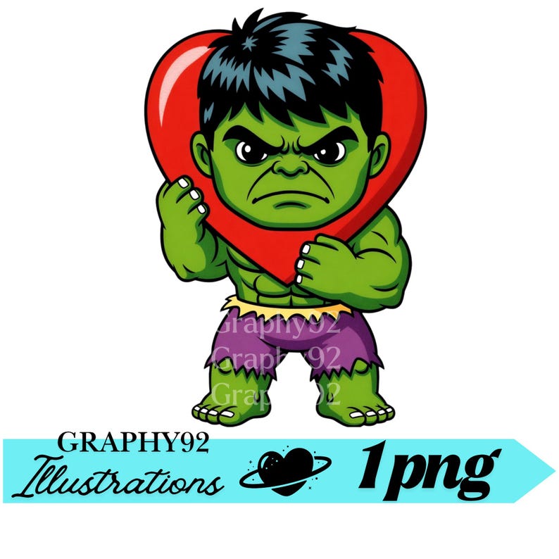 Hulk Valentine's Day, Hulk Love Clipart, Super Hero Png, Hulk Heart ...
