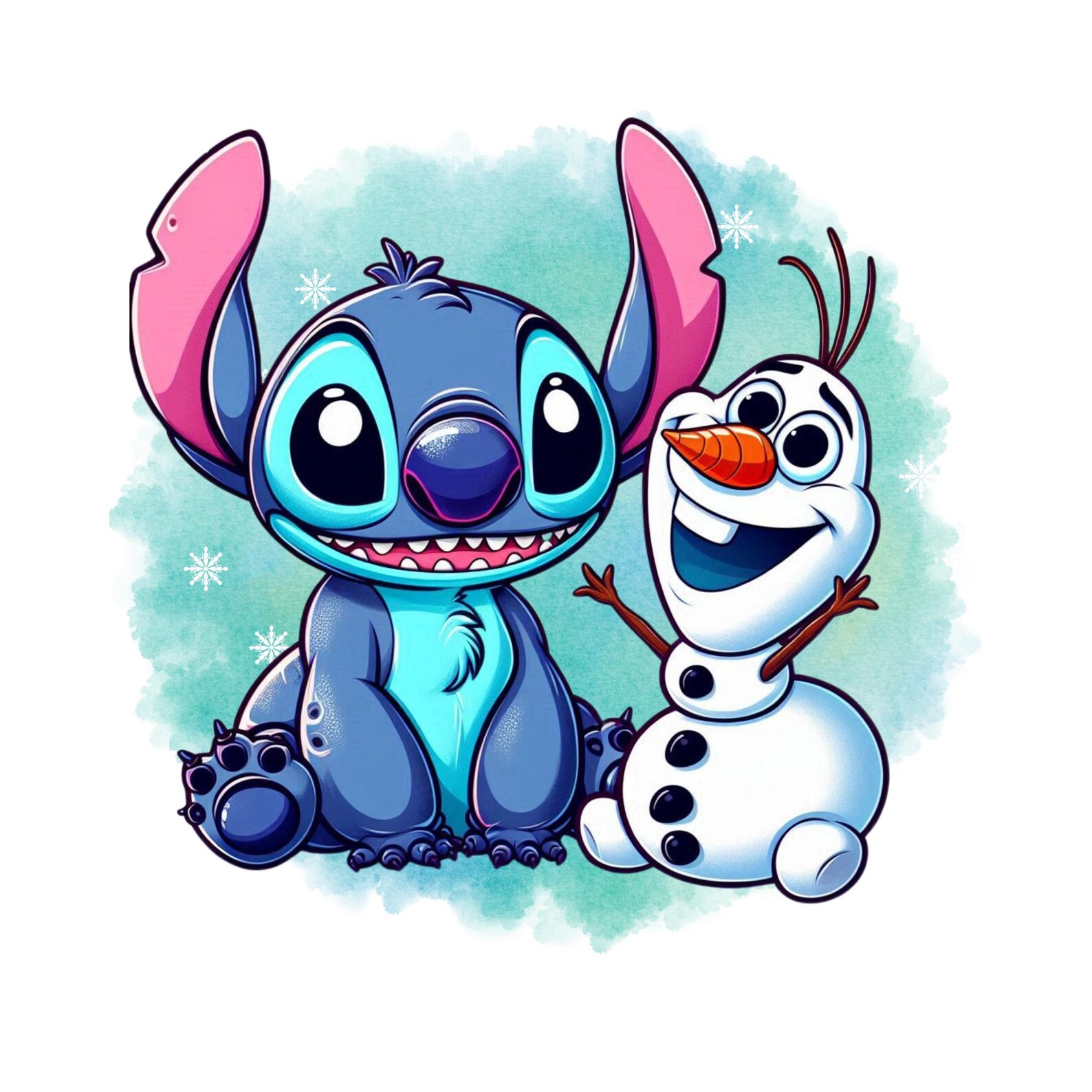 Stitch and Olaf Png Clipart, Stitch Png, Olaf Png, Best Friends ...