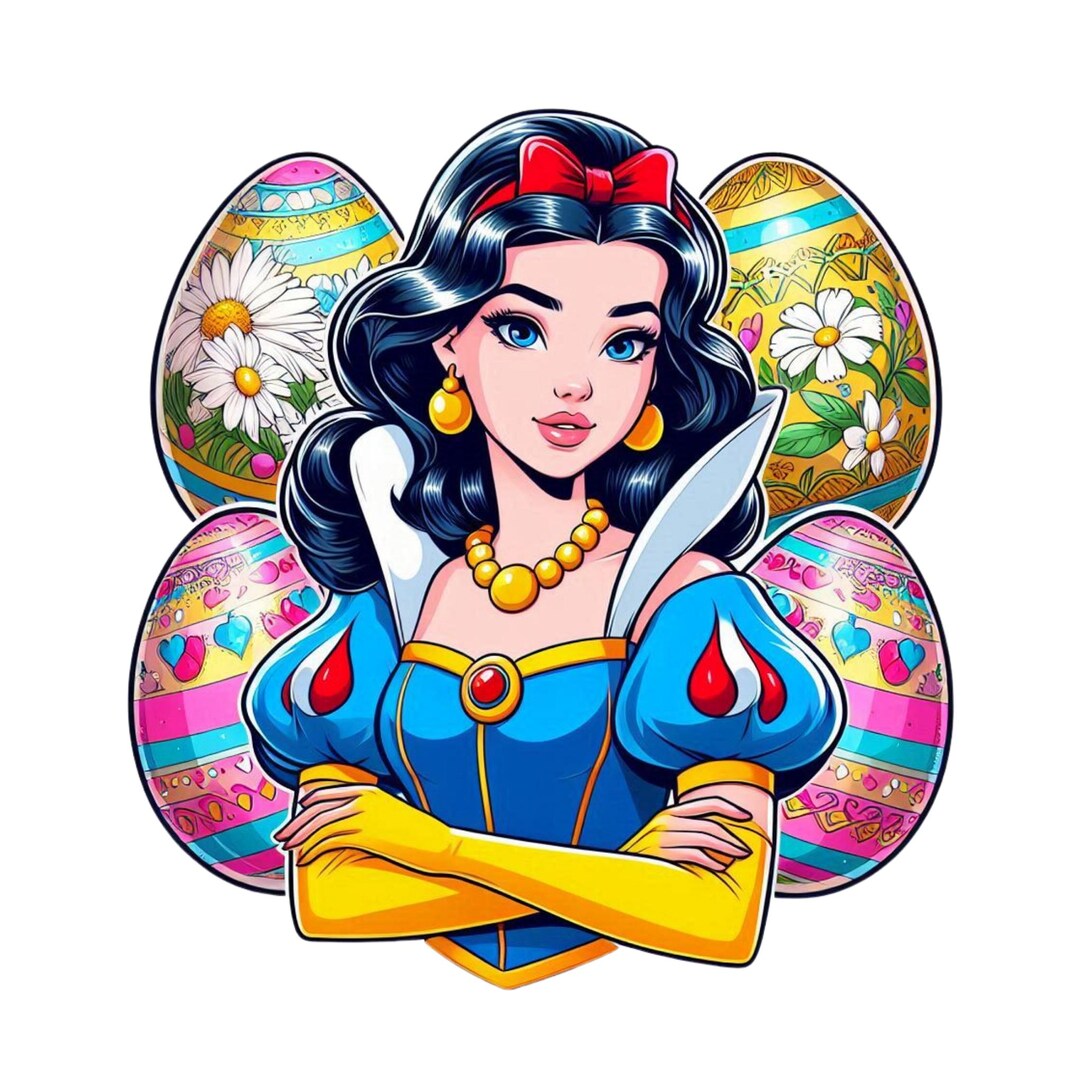 Snow White Easter Design, Snow White Png Clipart, Happy Easter, Snow ...