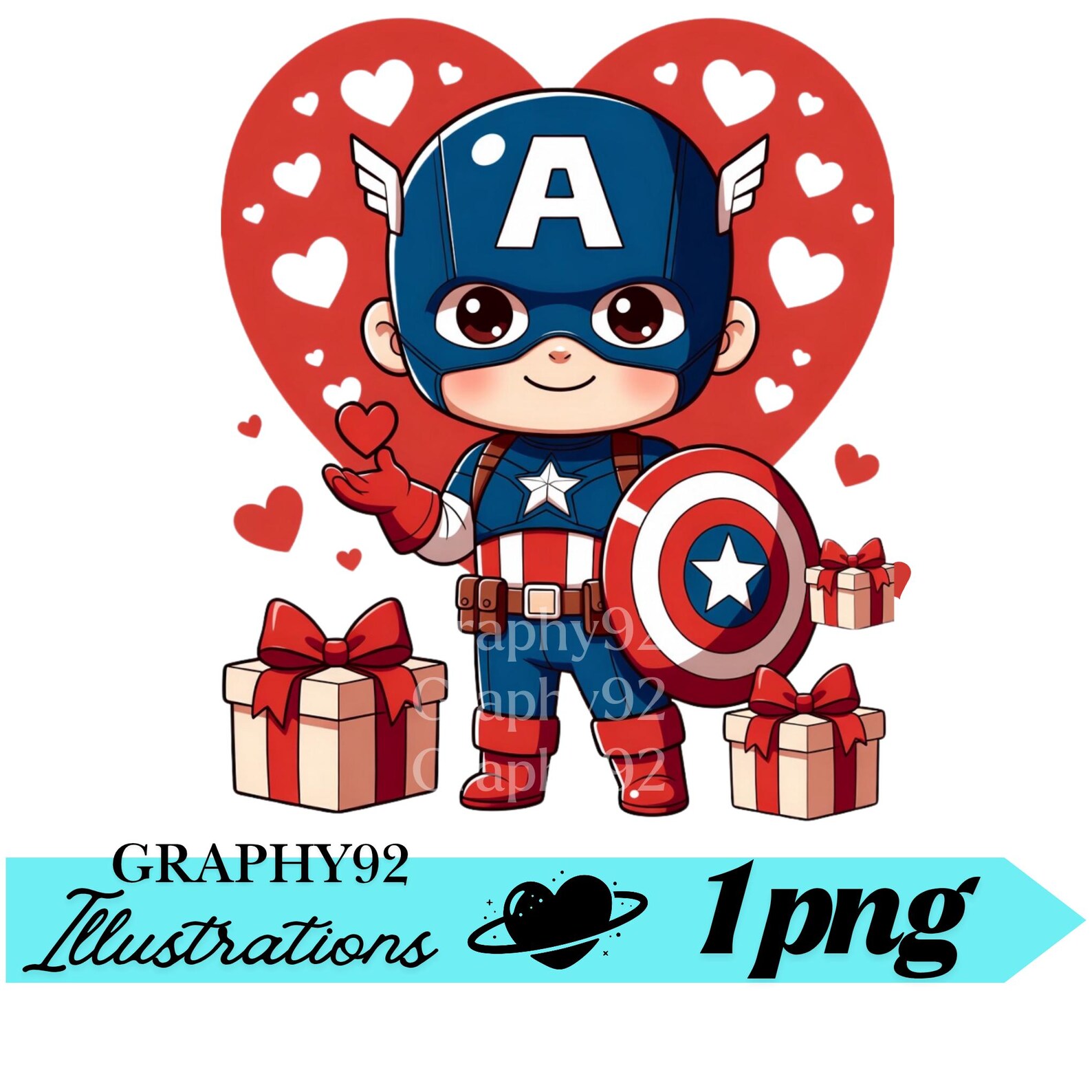 Captain America Png Clipart, Captain America Valentine's Day, Super ...