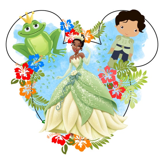 Princess Tiana Flower Clip Art