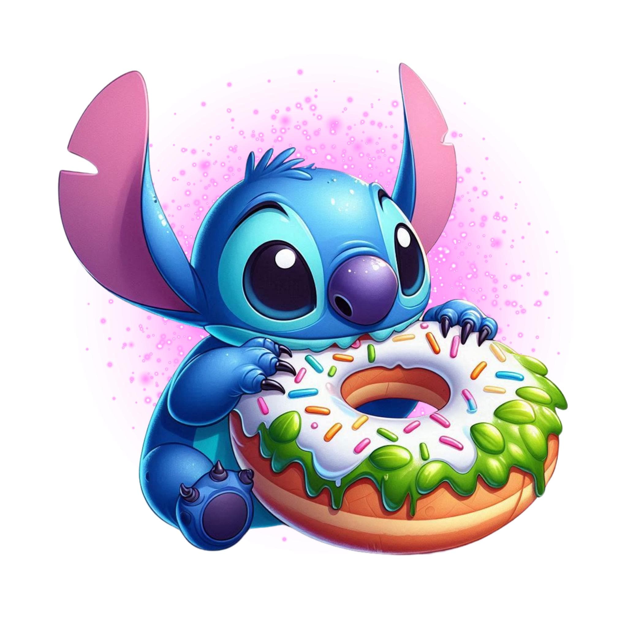 Tumblr Gjennomsiktig Disney Stitch Stitch Diamonds Watercolor Splash,