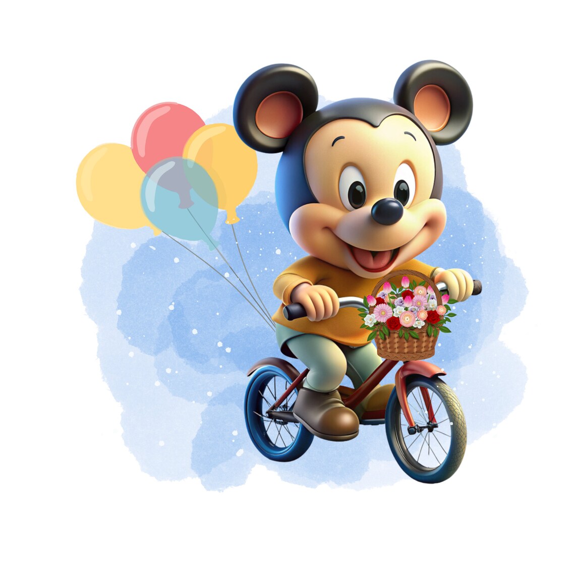 Mickey Mouse Png Clipart, Mickey Mouse Bicycle, Mickey Birthday ...
