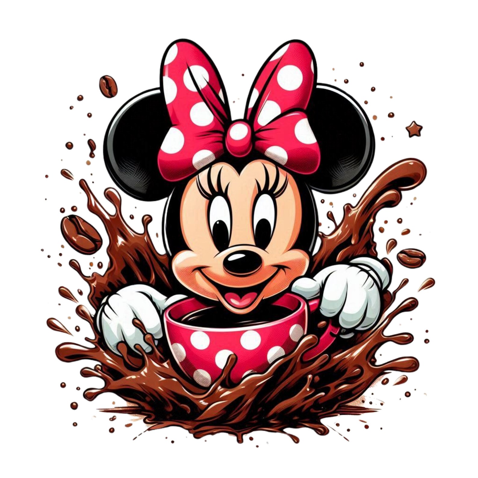 Minnie Mouse Png Clipart, Minnie Mouse Splash Design, Minnie Mouse ...