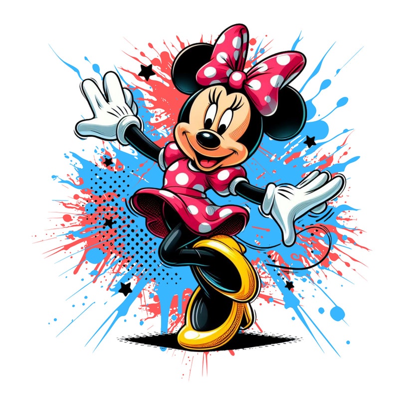 Minnie Mouse Png Clipart, Minnie Mouse Dance Design, Minnie Splash ...