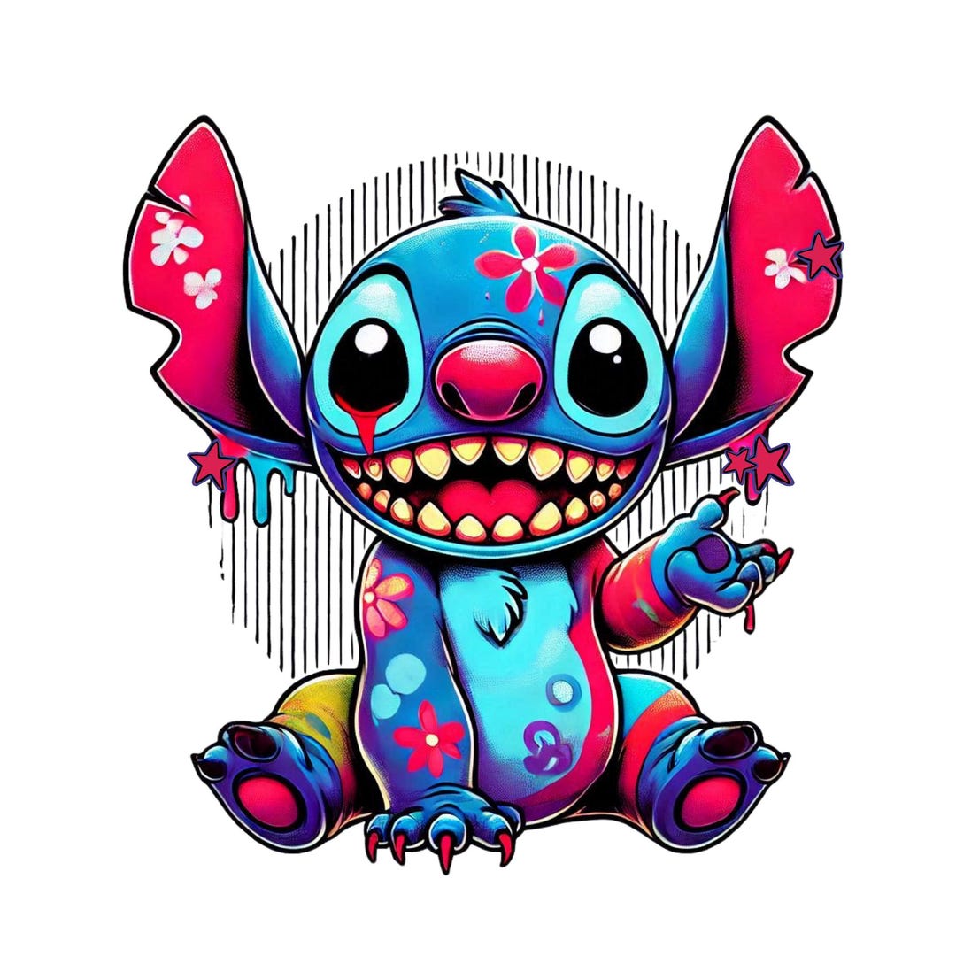 Stitch Colorfull Design, Stitch Png Clipart, Lilo and Stitch Png, Lilo ...