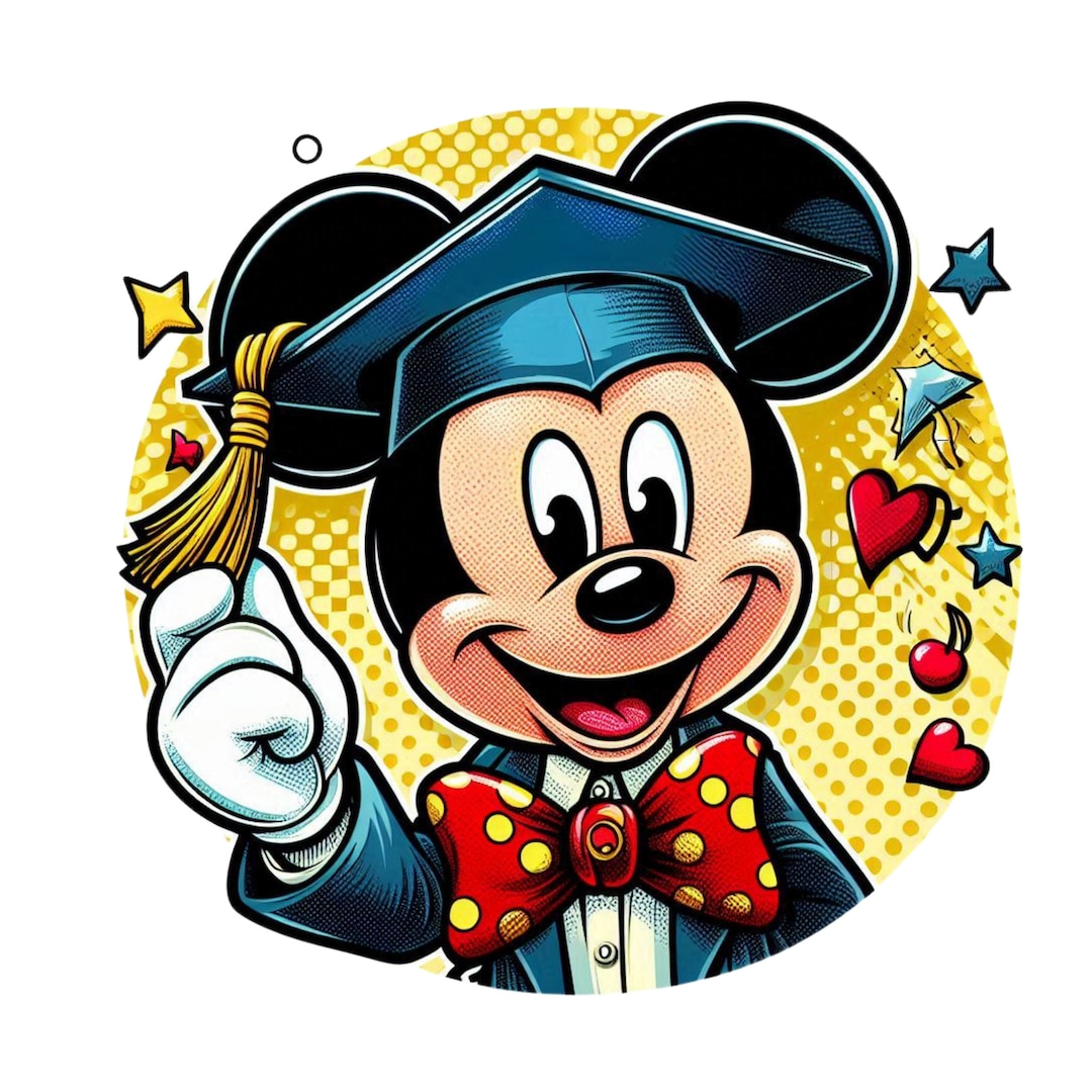 Mickey Mouse Png Clipart, Mickey Mouse Graduation Design, Mickey ...