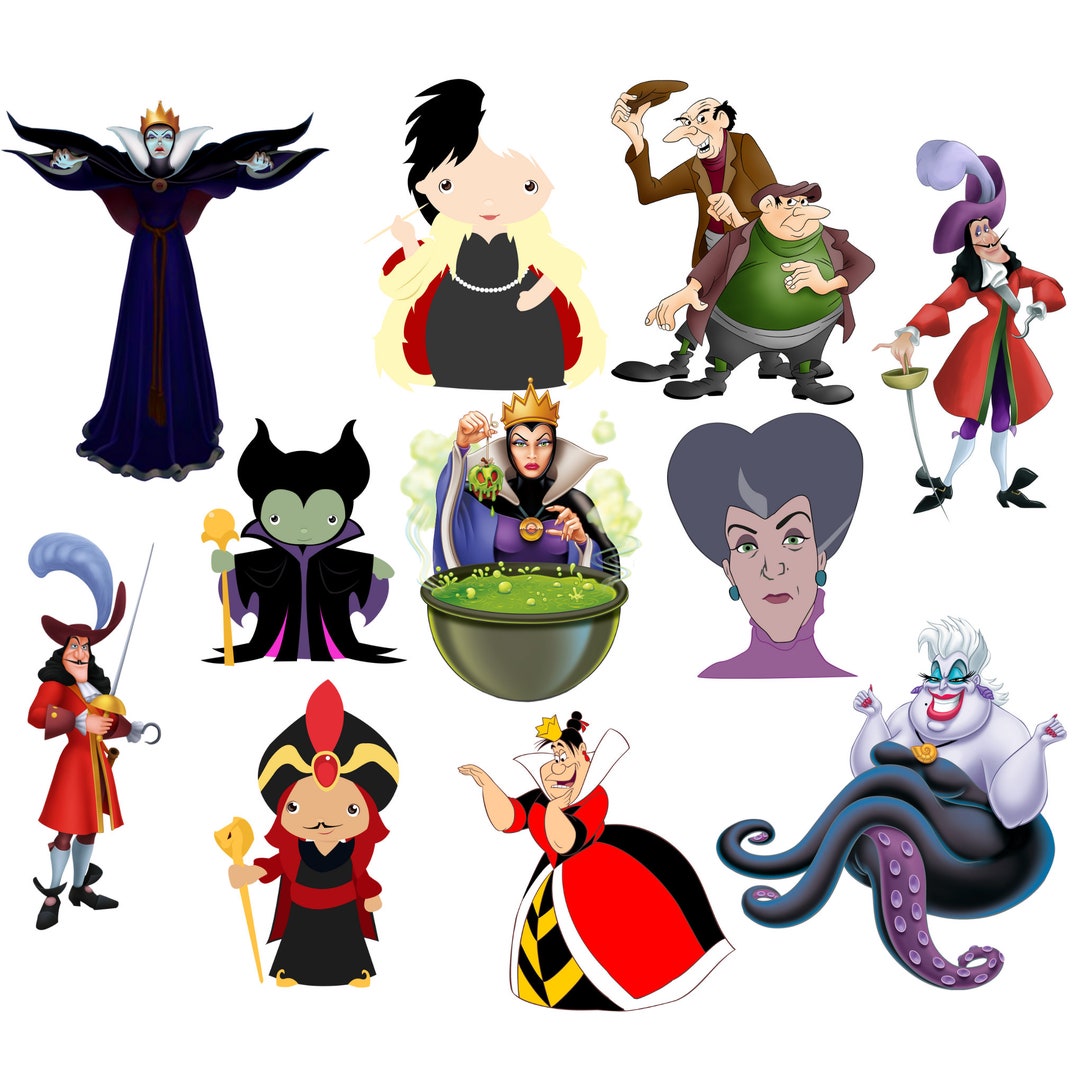 Villain Png Bundle, Princess Villain's Png Clippart, Cruella De Vil ...