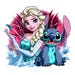 Stitch and Princess Elsa Image, Stitch and Elsa Png Clipart, Frozen ...