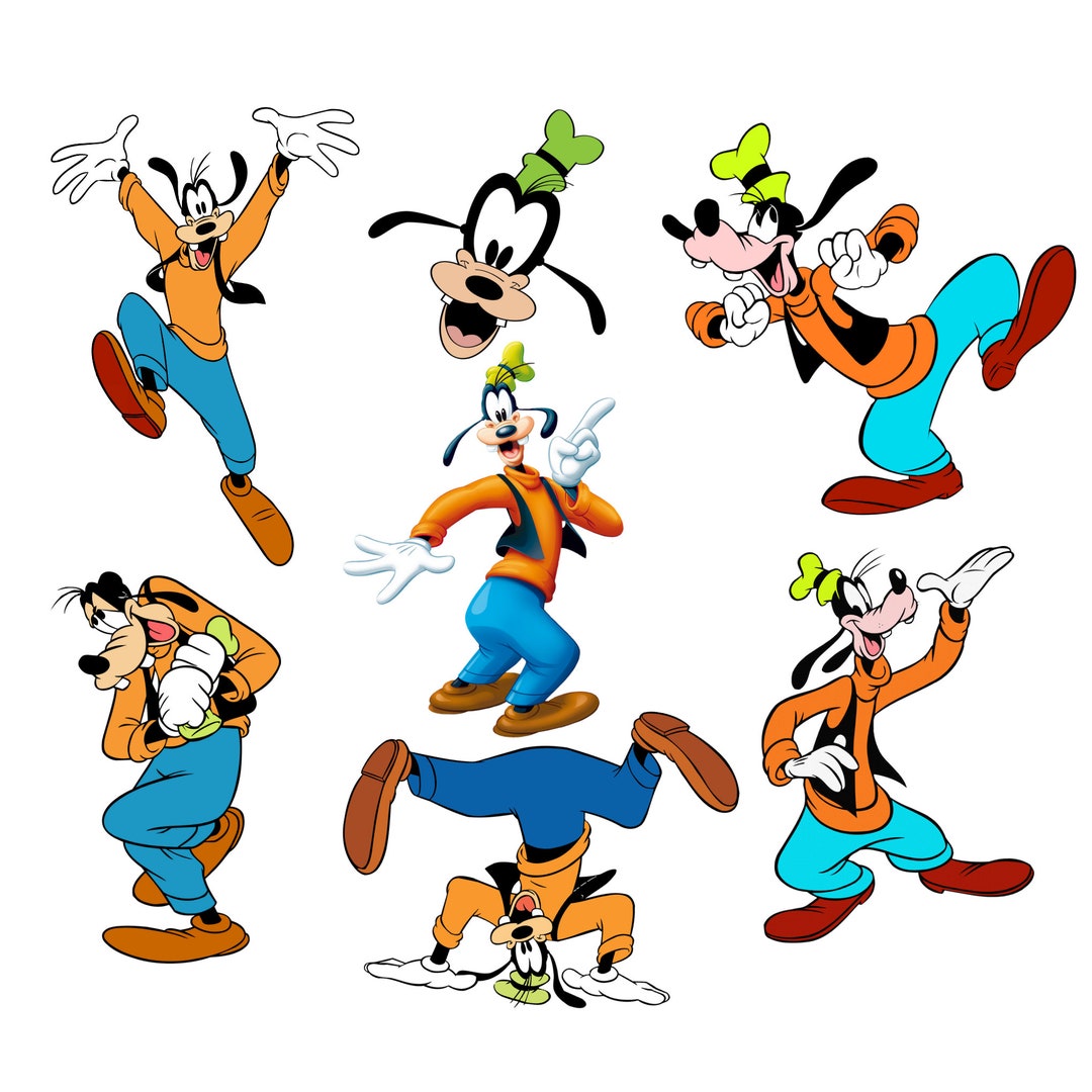 Goofy Png Bundle, Goofy Png Clipart Set, Mickey Mouse Friends, Goofy ...