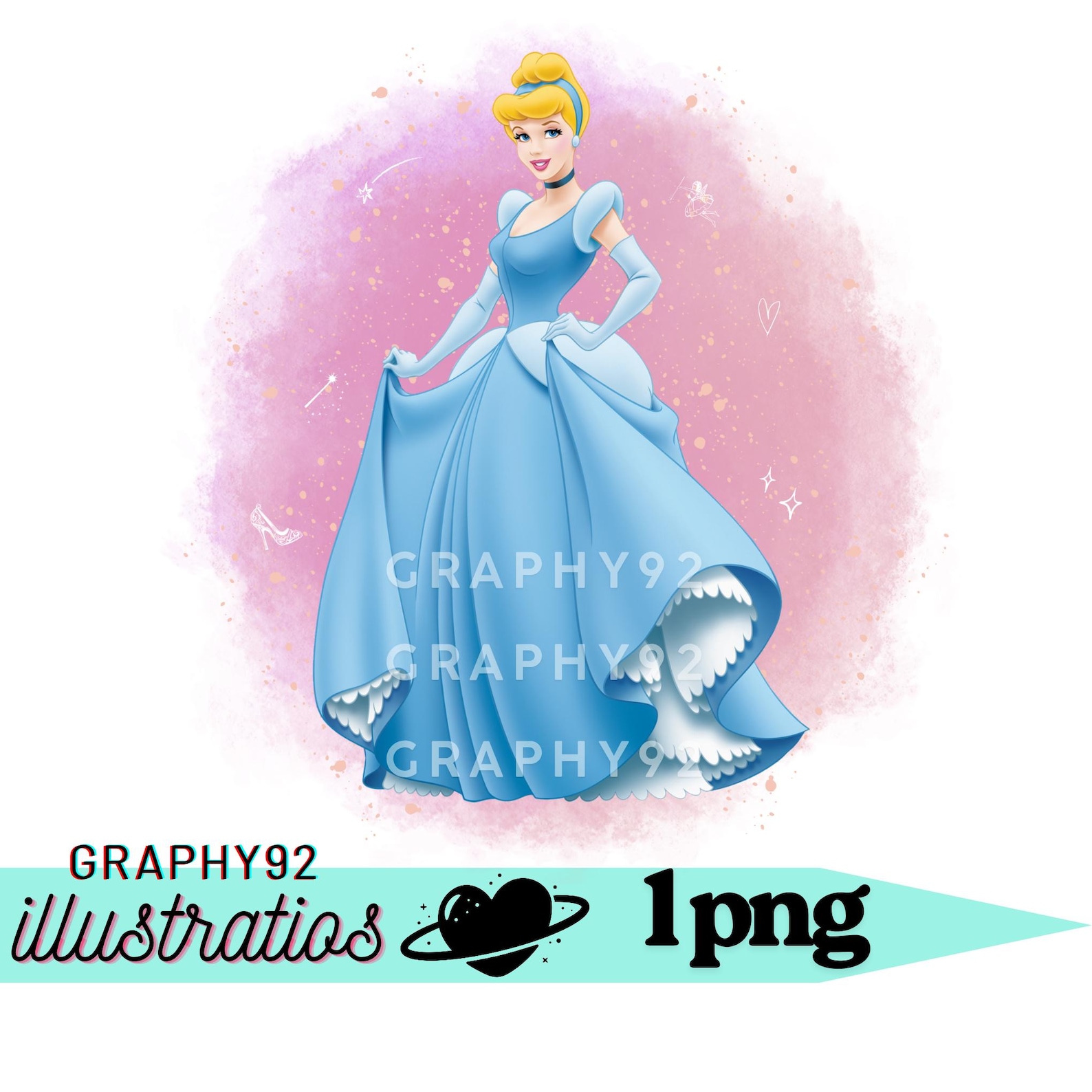Cinderella Watercolour Background, Princess Cinderella Png Clipart ...