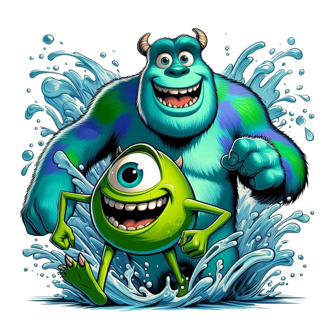 Monsters Inc Png Clipart, Monsters Inc Splash Design, Mike Wazowski Png ...