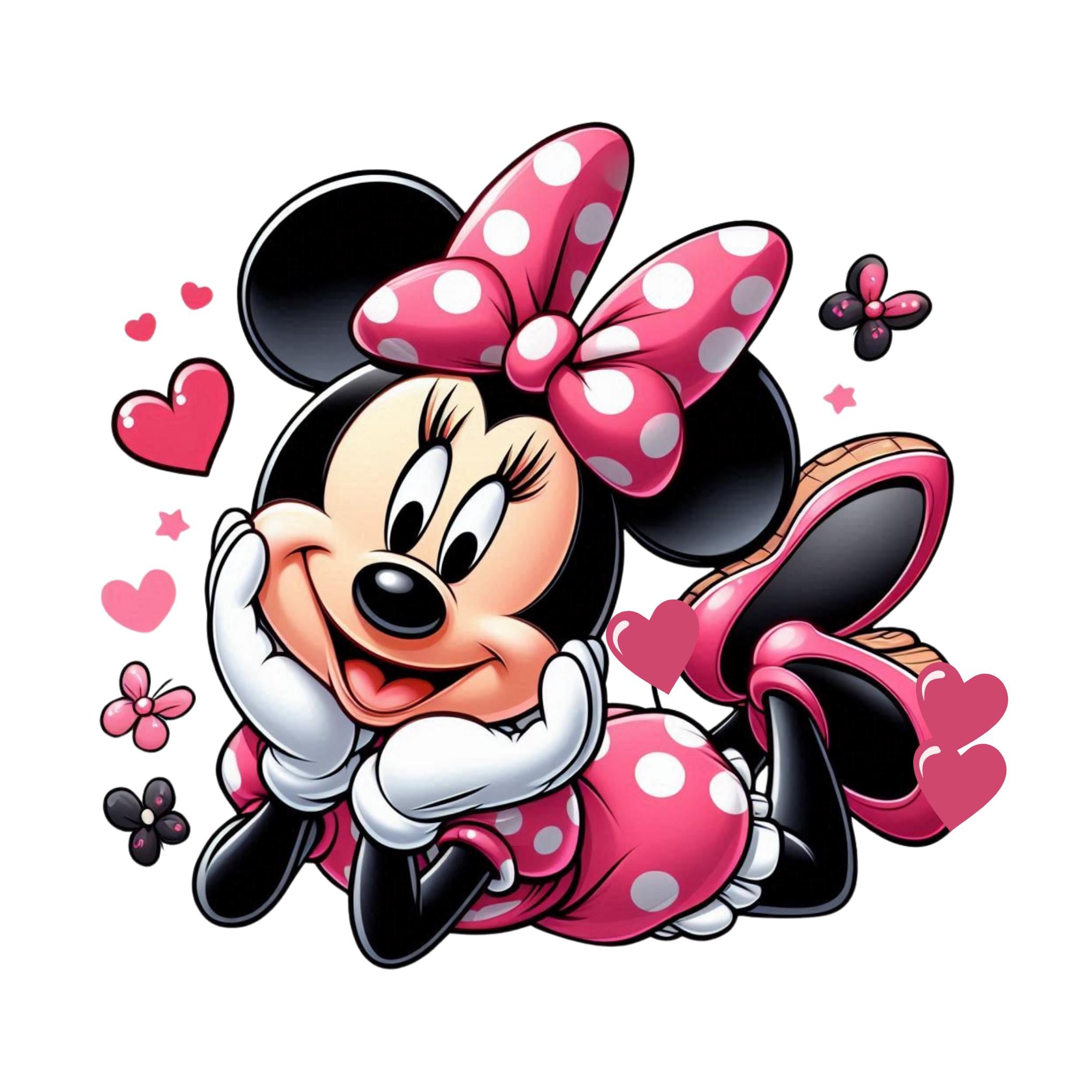 Minnie Mouse Zomer Clipart Minnie Mouse Sticker (gepersonaliseerd)