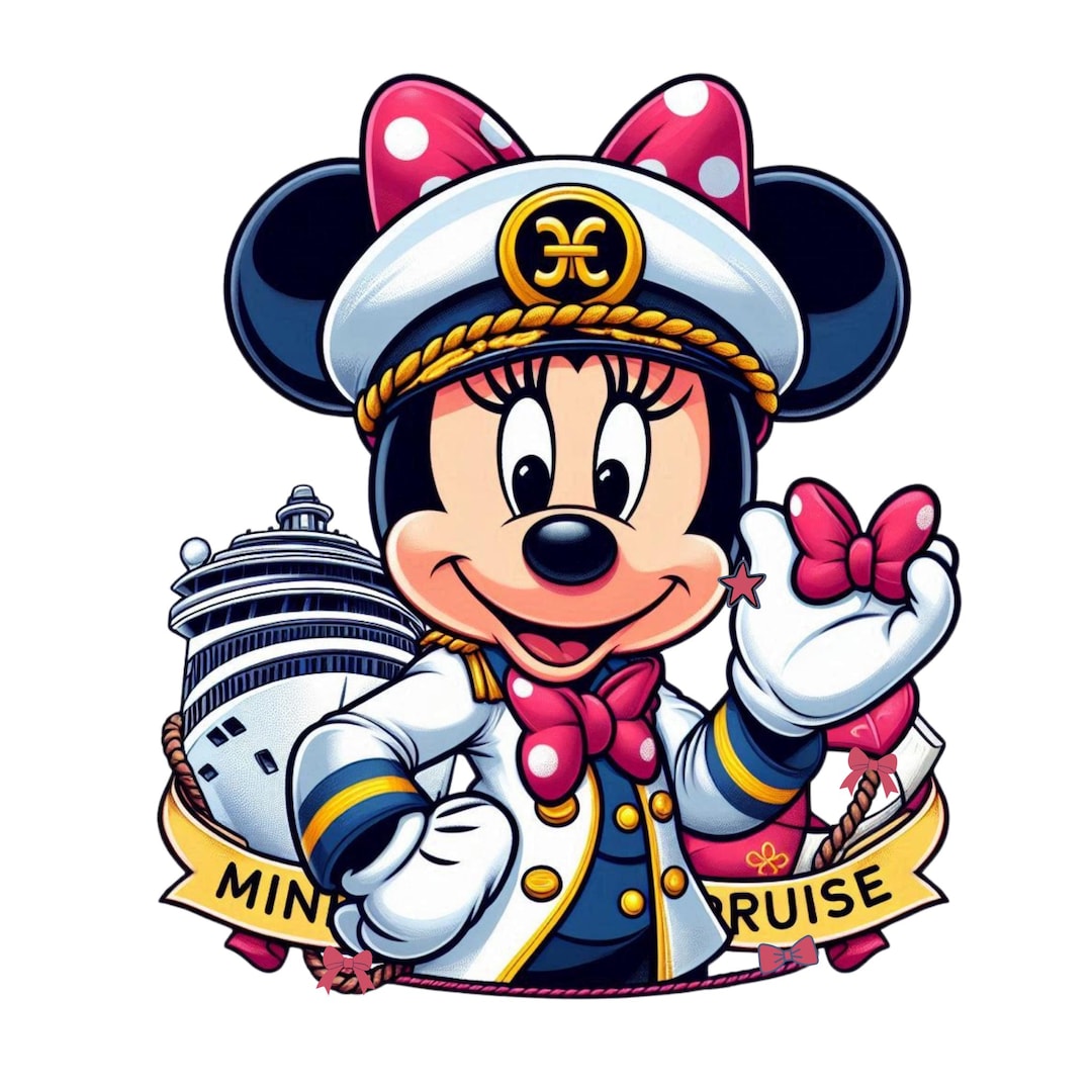Minnie Mouse Cruise Design, Minnie Mouse Captain, Ship, Minnie Mouse ...