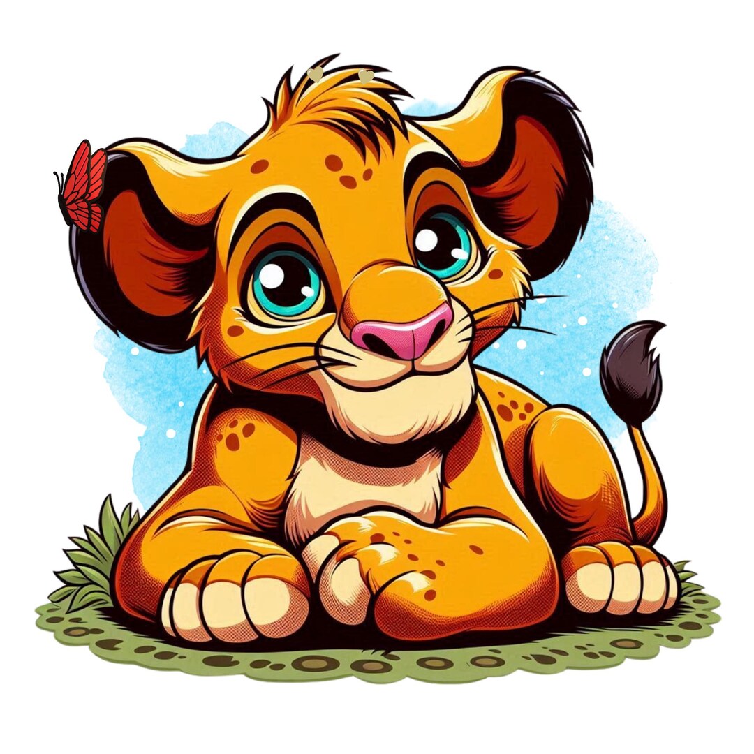 The Lion King Simba Watercolor Background, Simba Png Clipart, the Lion ...