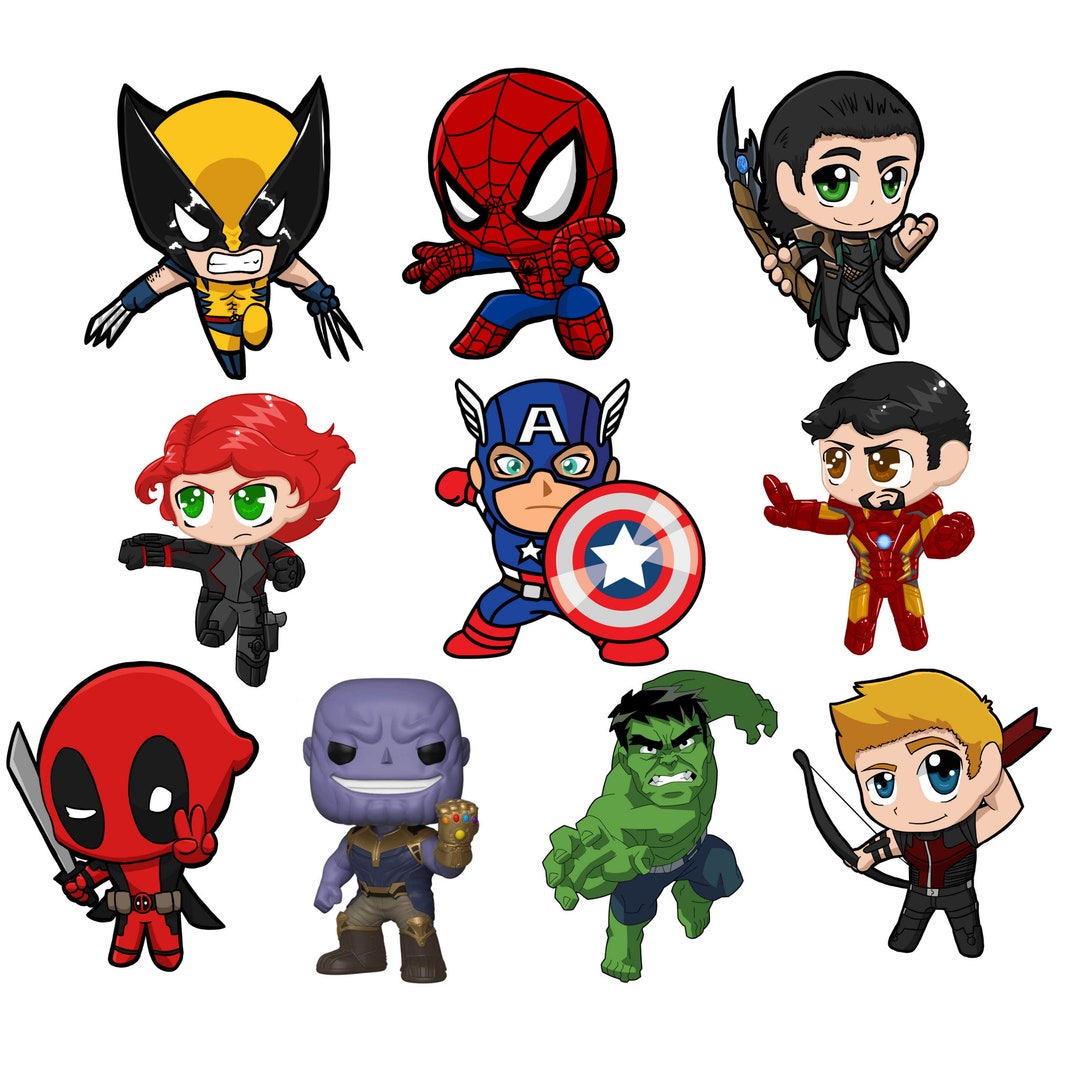 Baby Super Hero Png Bundle, Baby Super Heroes Clipart Set, Super Hero ...