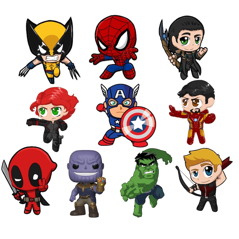 Baby Super Hero Png Bundle, Baby Super Heroes Clipart Set, Super Hero ...
