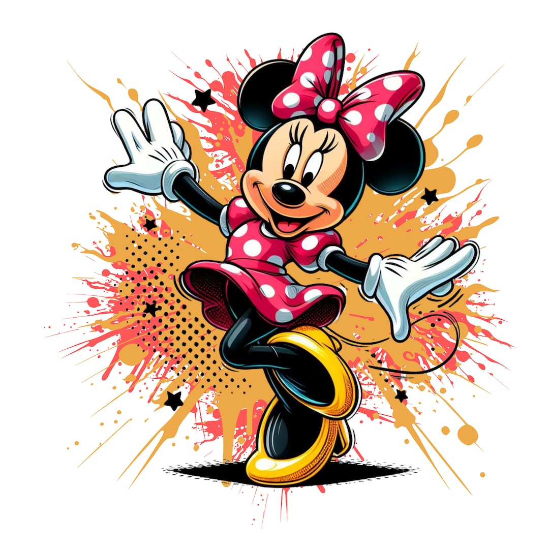 Minnie Mouse Png Clipart, Minnie Mouse Dance Design, Minnie Splash ...