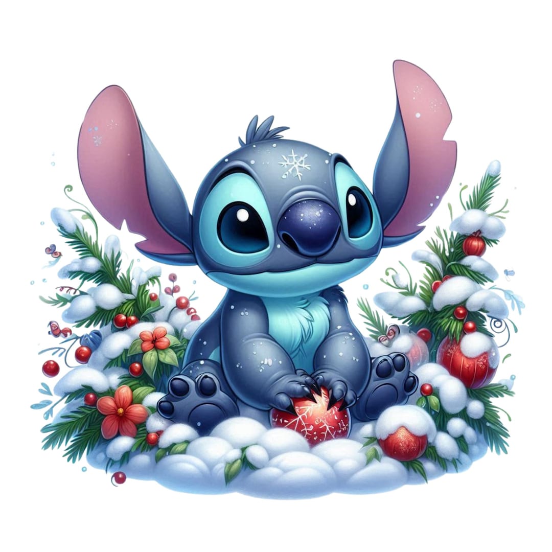Stitch Png Clipart, Stitch Winter Design, Stitch Christmas, Lilo and ...
