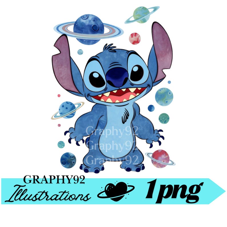 Stitch on P,anet, Stitch Png Clipart, Cute Stitch Image, Lilo and ...
