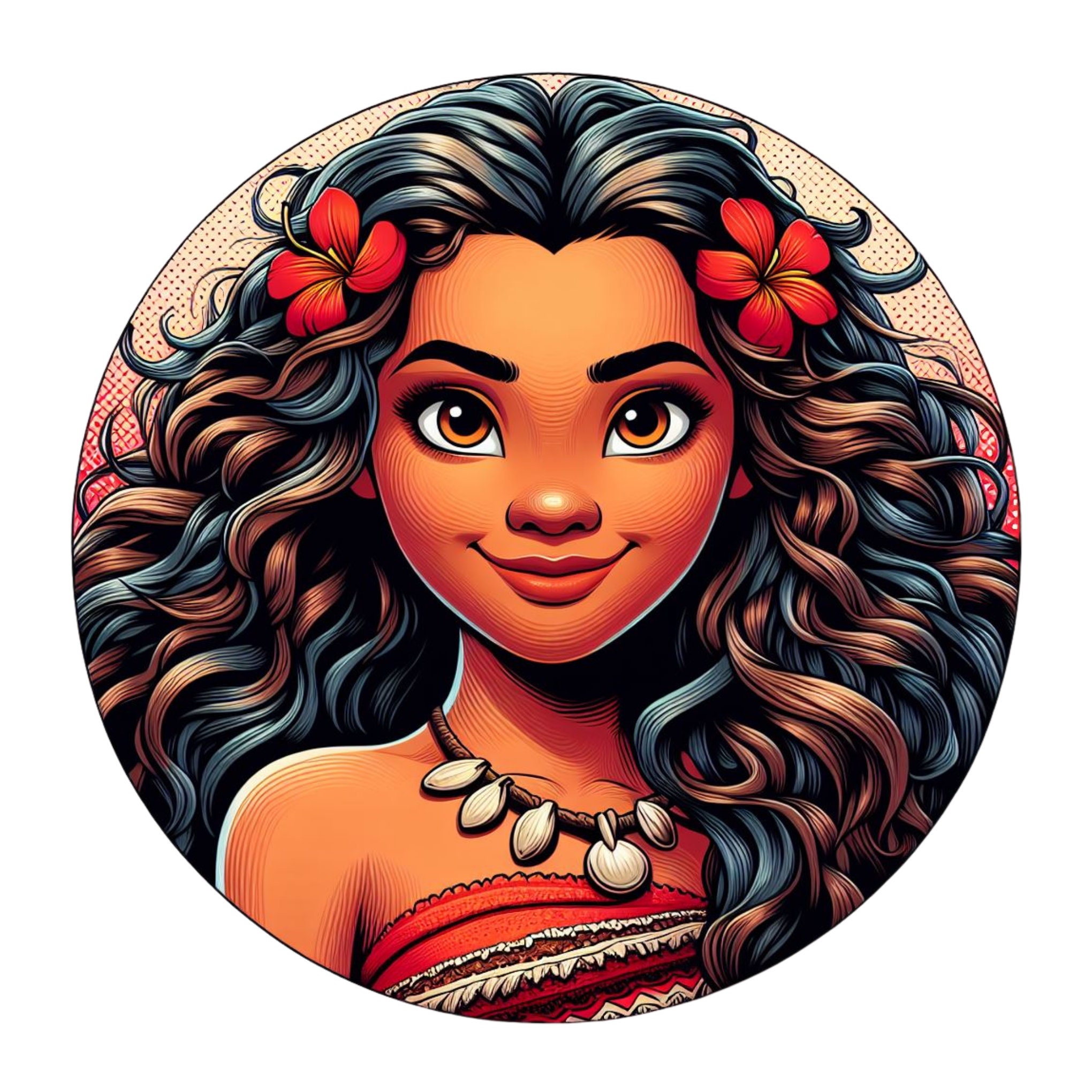 Moana Png Clipart, Moana Round Design, Princess Moana, Instant Download ...