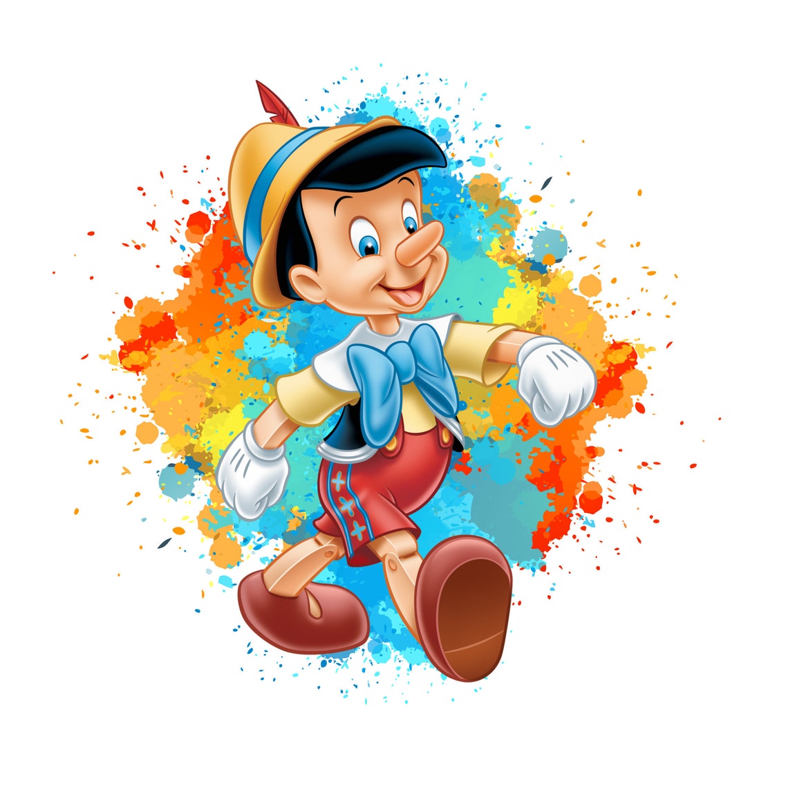 Pinocchio Watercolour Background Pinocchio Png Clipart - Etsy