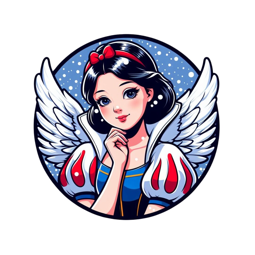 Snow White Angel Design, Snow White Png Clipart, Angel Png, Instant ...