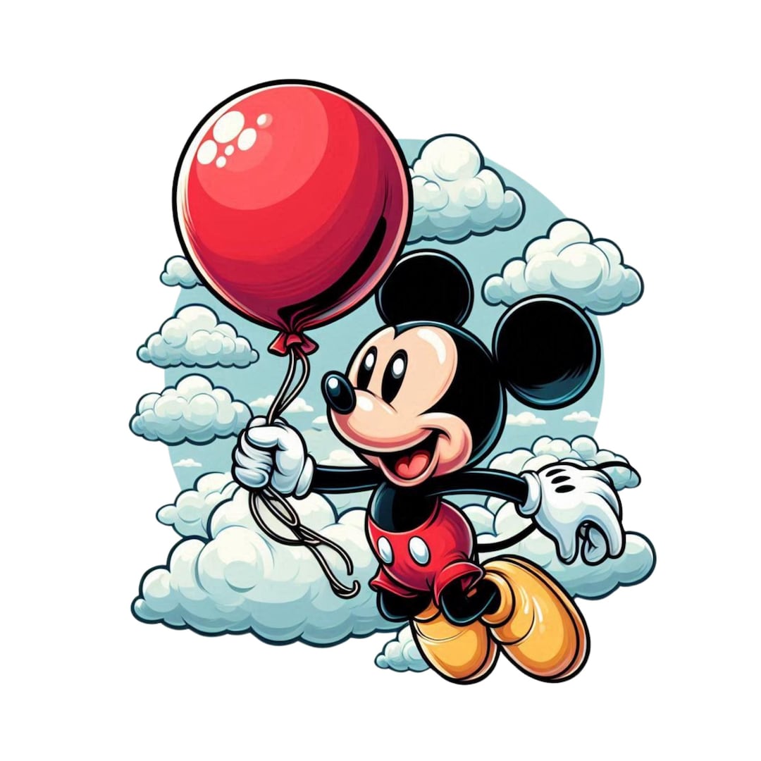 Mickey Mouse Png Clipart, Mickey Mouse Balloon, Mickey Mouse Flying ...