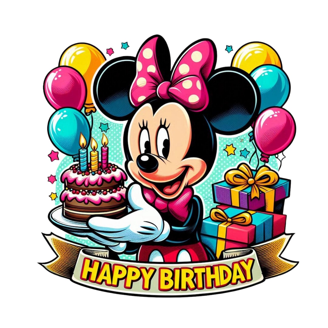 Minnie Mouse Birthday, Minnie Mouse Png Clipart, Cute Minnie Mouse ...