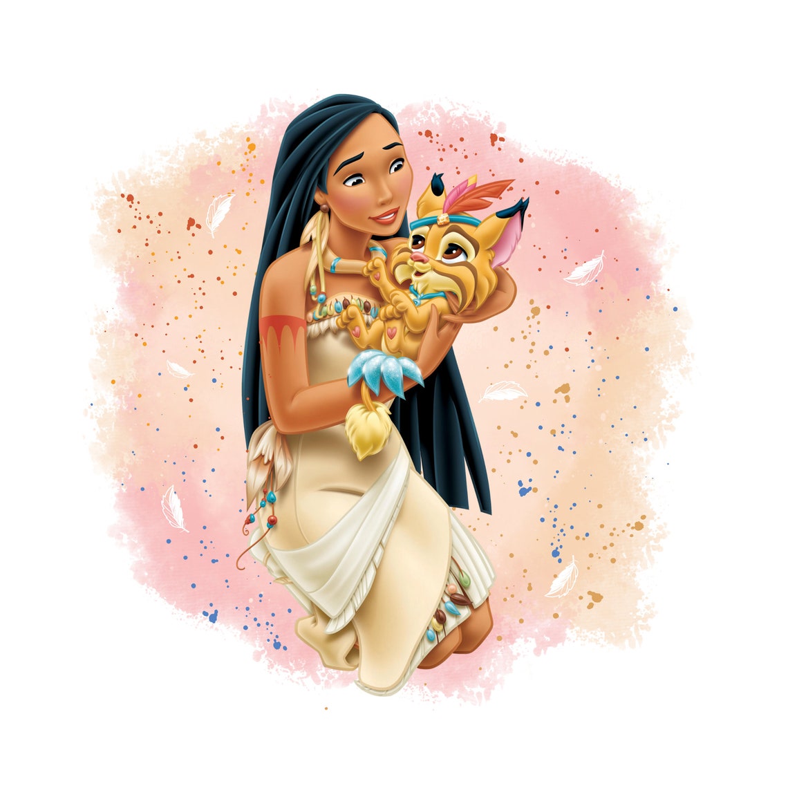 Pocahontas Watercolor Background, Pocahontas Png Clipart, Pocahontas ...