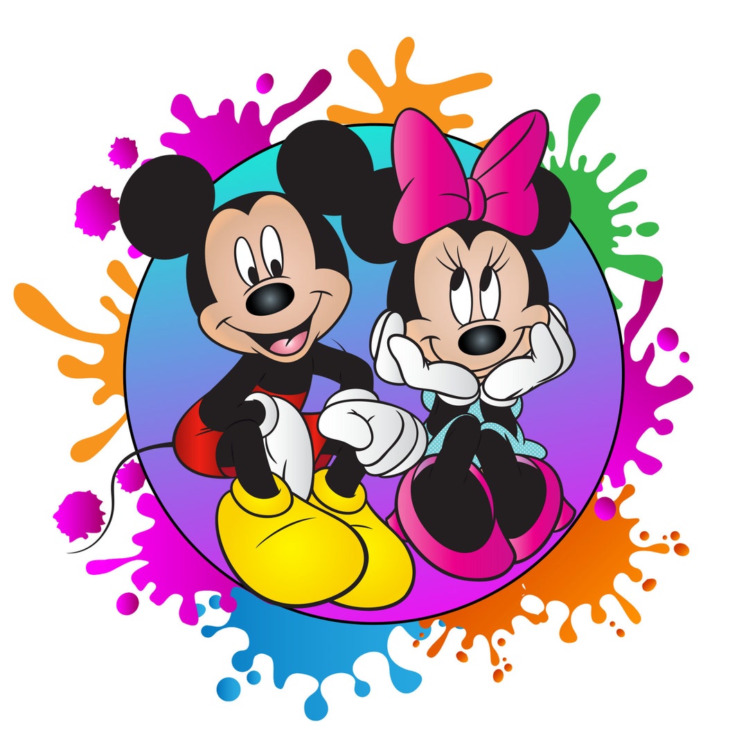 Mickey Mouse Watercolour Background, Minnie Mouse Png Clipart, Mickey ...