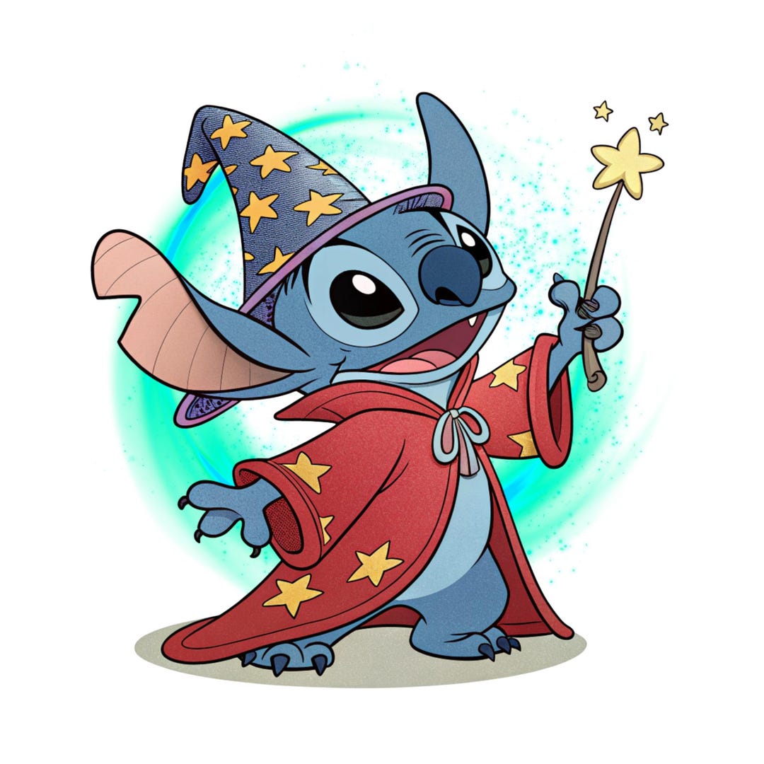 Stitch Wizard Design, Stitch Png Clipart, Lilo and Stitch Character ...