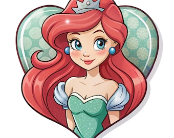 Princess Ariel Watercolour Background, the Little Mermaid Png Clipart ...