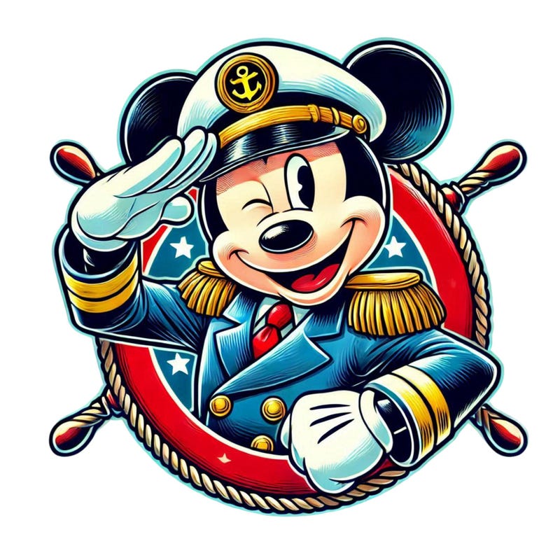 Captain Mickey - Etsy
