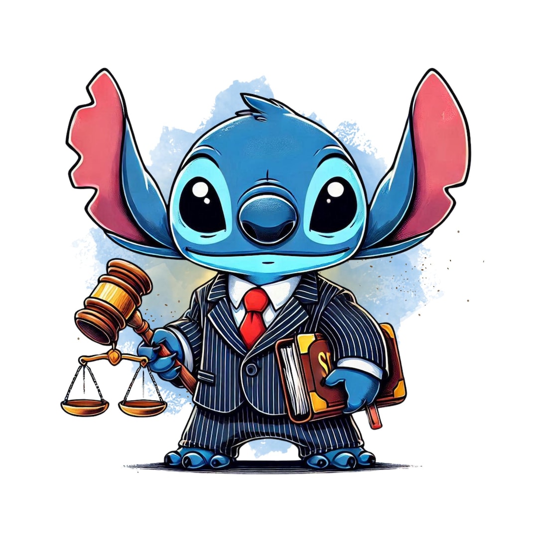Stitch Lawyer Design, Stitch Png Clipart, Cute Stitch Image, Lilo and ...