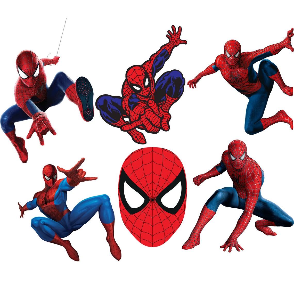 Spider Man Png Bundle, Spiderman Png Clipart, Spiderman Package, Super ...