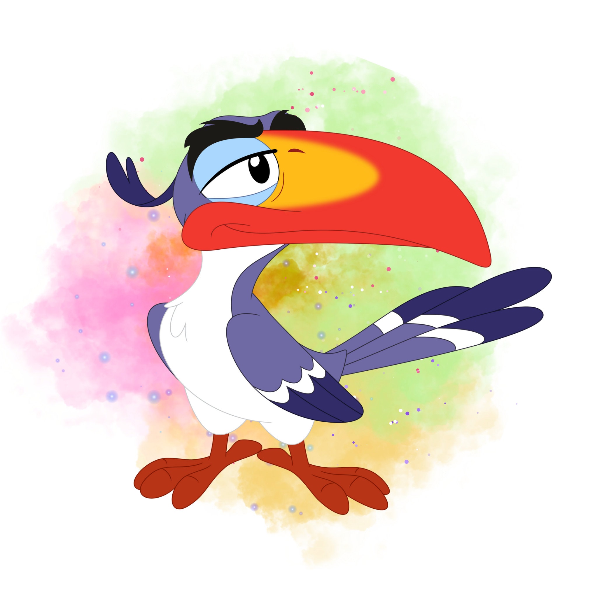 The Lion King Zazu Watercolour Background, Zazu Png Clipart, the Lion ...