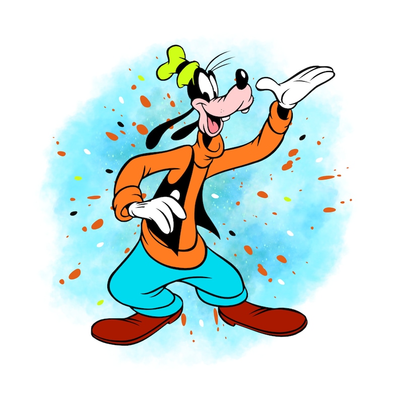 Goofy Watercolour Background, Goofy Png Clipart, Mickey Mouse Friends ...