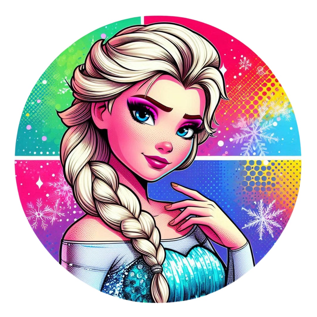 Princess Elsa Png Clipart, Elsa Colorfull Design, Frozen Princess ...