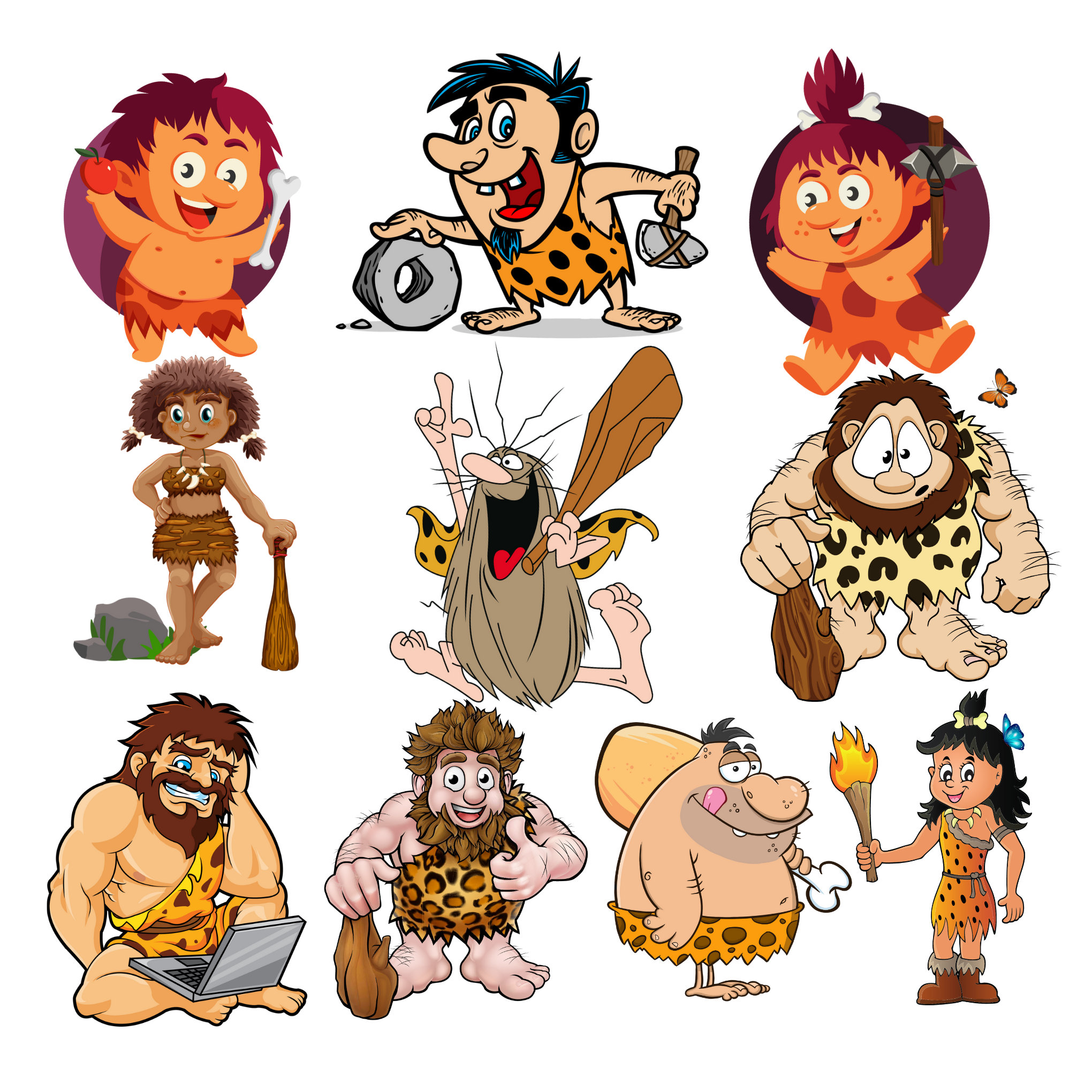 Neolithic Cartoon People