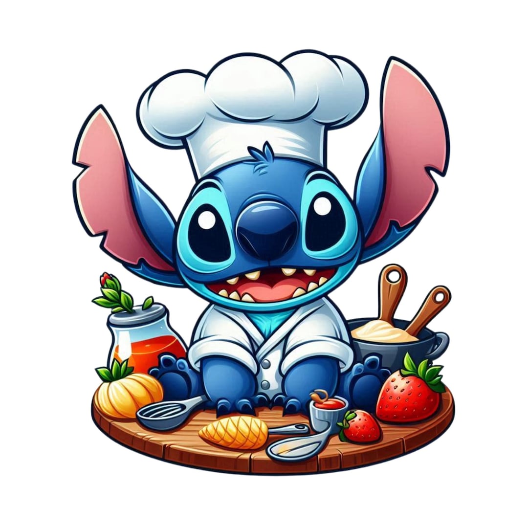 Stitch Chef-ontwerp, Stitch png-clipart, stitch cook, schattige ...