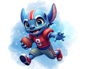 Stitch Png Clipart, Stitch Playing Football, Cute Stitch, Lilo and ...