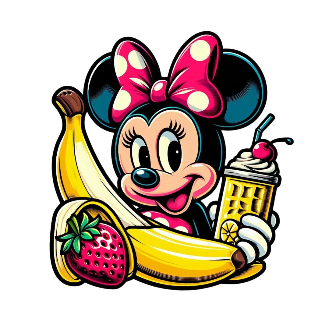Minnie Mouse Mouse Png Clipart, Minnie Mouse Banana, Minnie Mouse Fruit ...