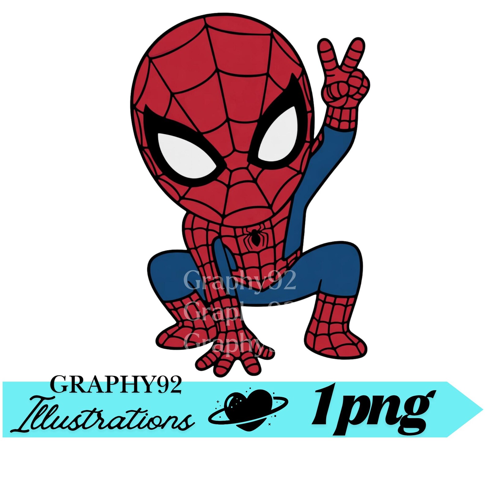 Spiderman Png Clipart, Spiderman Victory Design, Cute Spiderman Image ...
