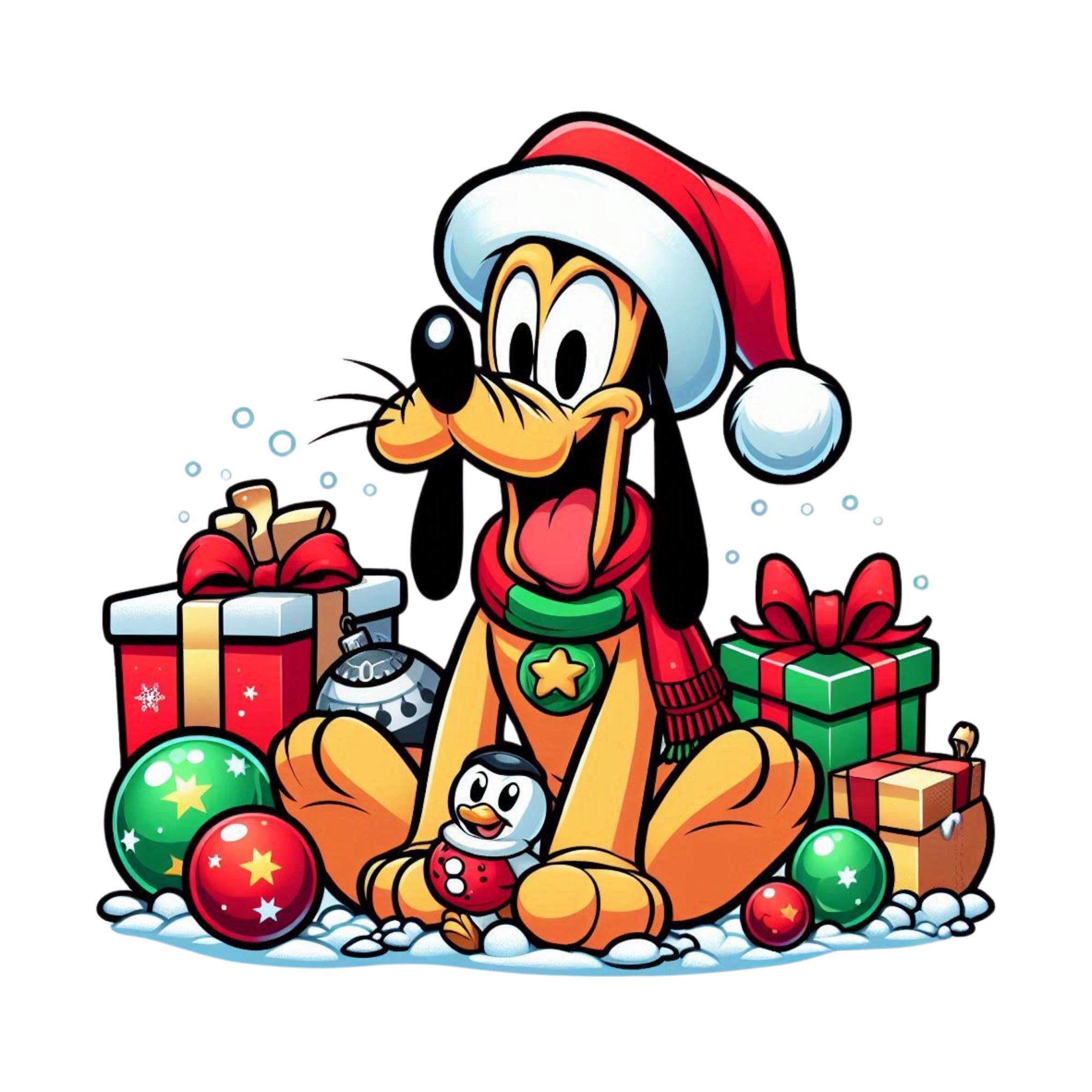 Pluto Christmas Design, Pluto Png Clipart, Mickey Mouse Friends, Cute ...