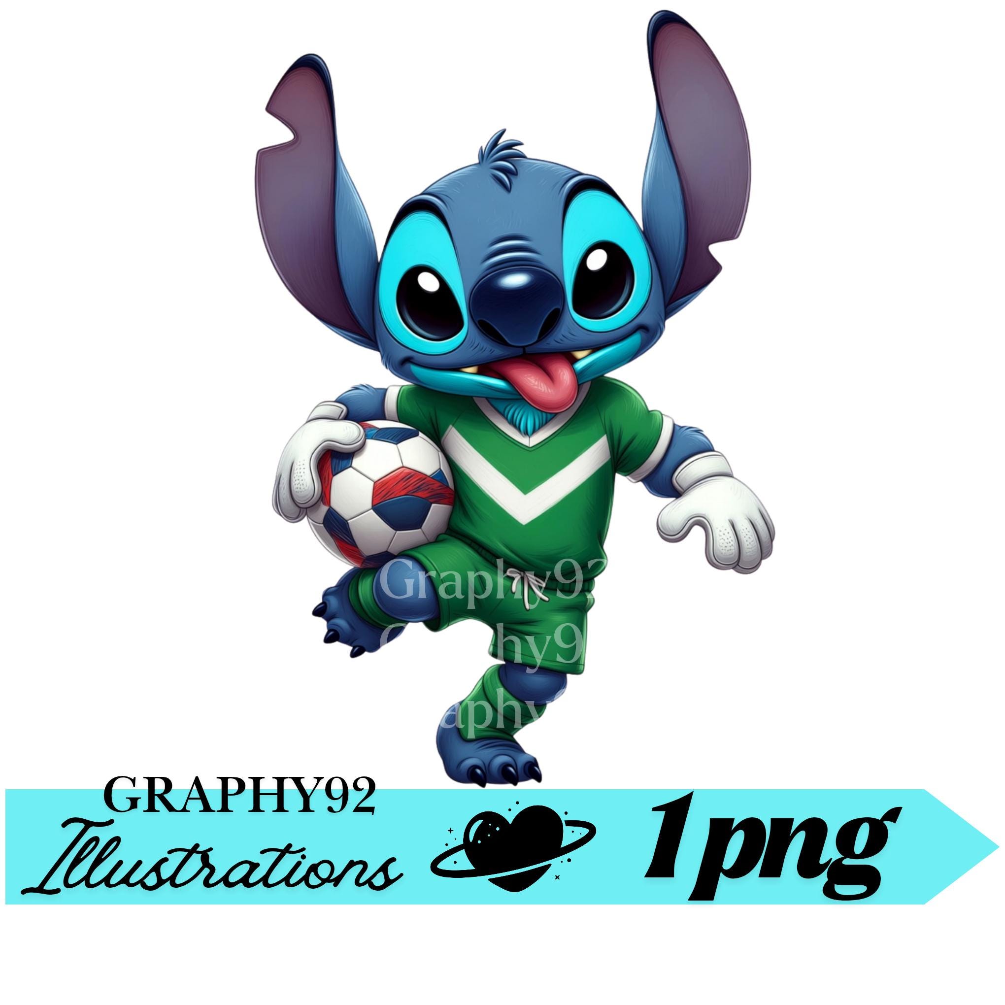 Stitch Png Clipart, Stitch Goalkeeper, Stitch Soccer Player, Cute ...