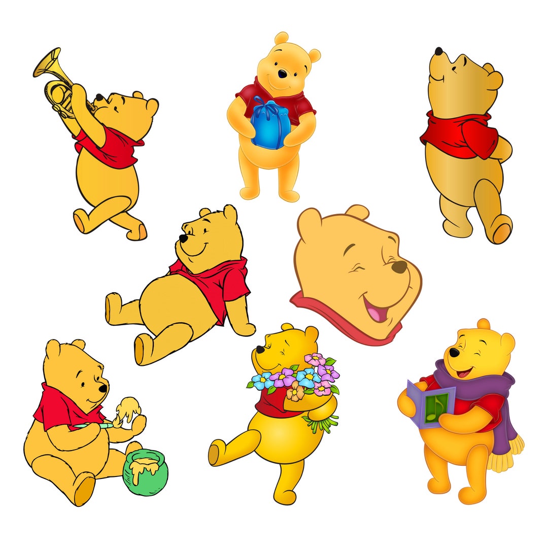 Winnie the Pooh Png Bundle, Pooh Png, Winnie the Pooh Character ...