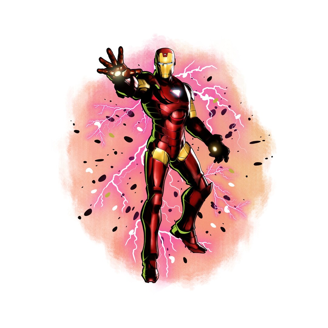 Iron Man Watercolour Background, Iron Man Png Clipart, Super Hero Png ...