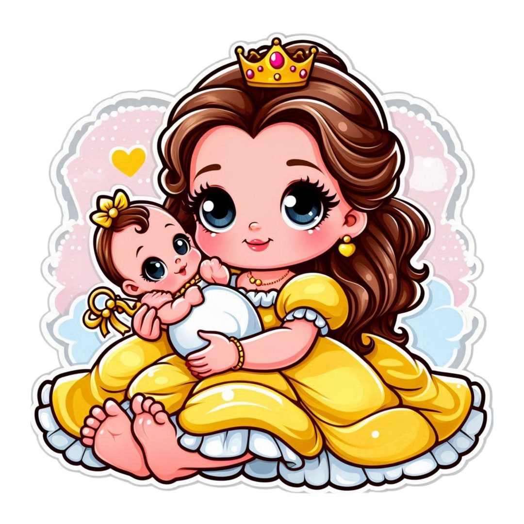 Baby Princess Belle Png Clipart, Beauty and the Beast Png, Baby ...